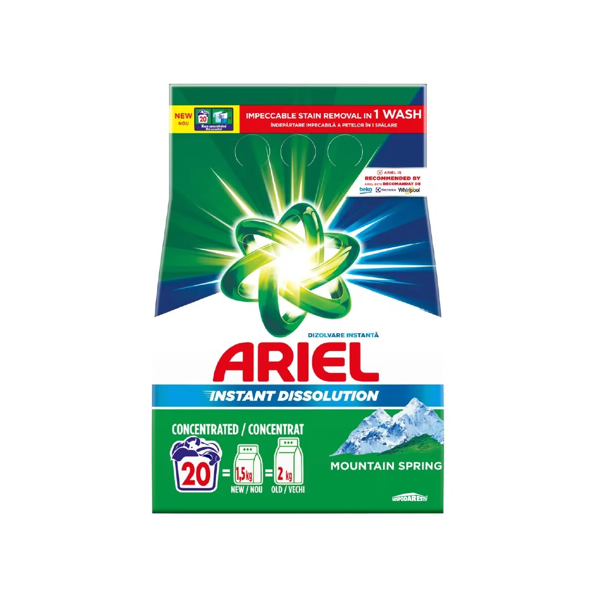Detergent Automat ARIEL Mountain Spring Ariel 1,5KG - Gospodaresti