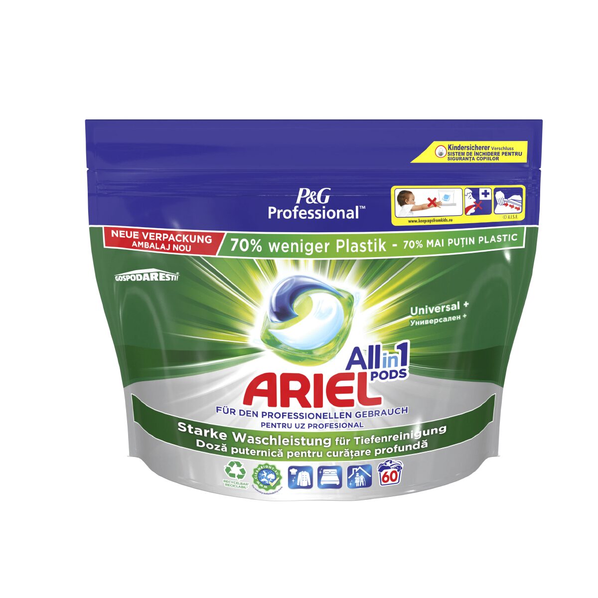 Detergent rufe capsule Ariel pods 60 bucati - Gospodaresti