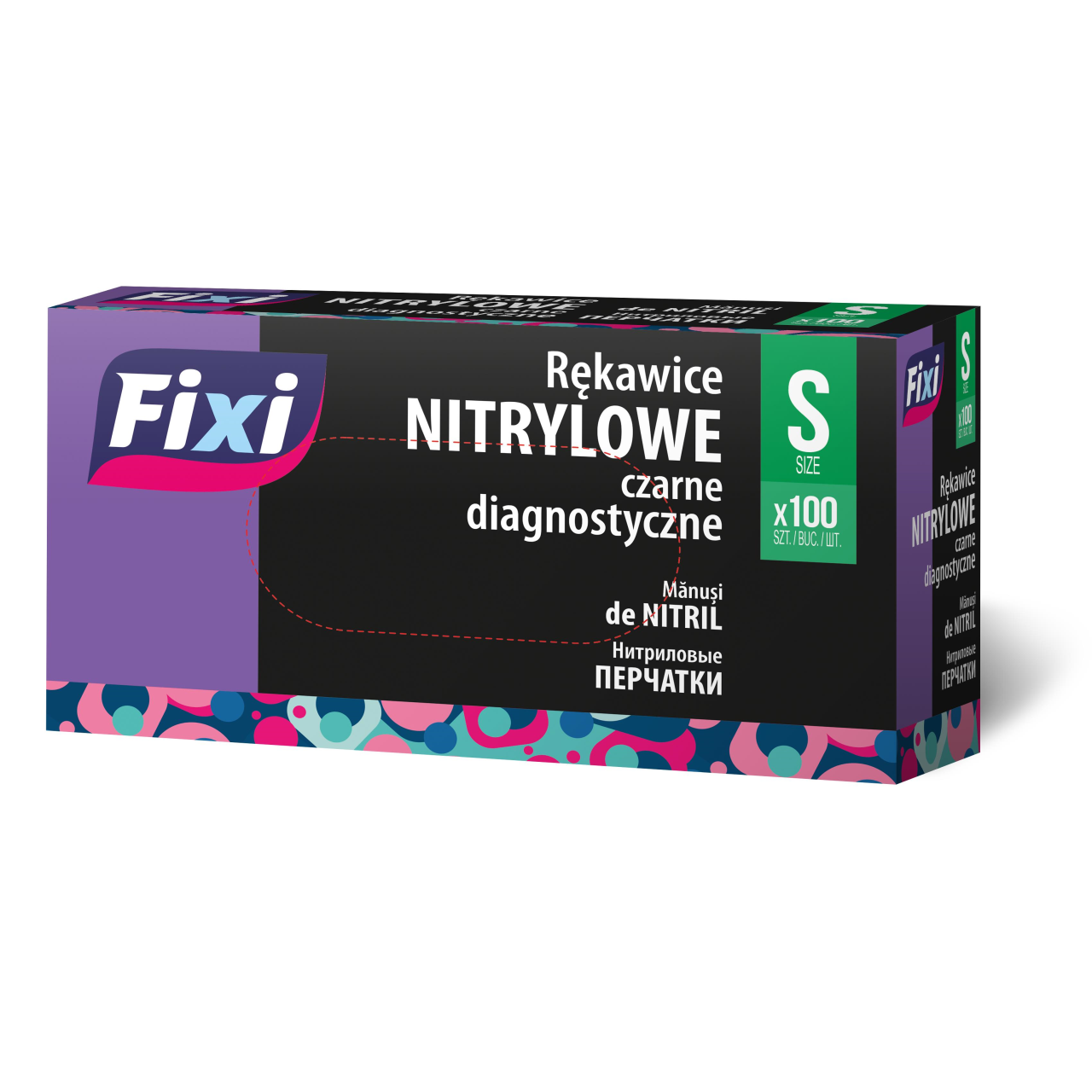 manusi nitril negre, 100 buc, Fixi, Iunit, Gospodaresti, nitril ...